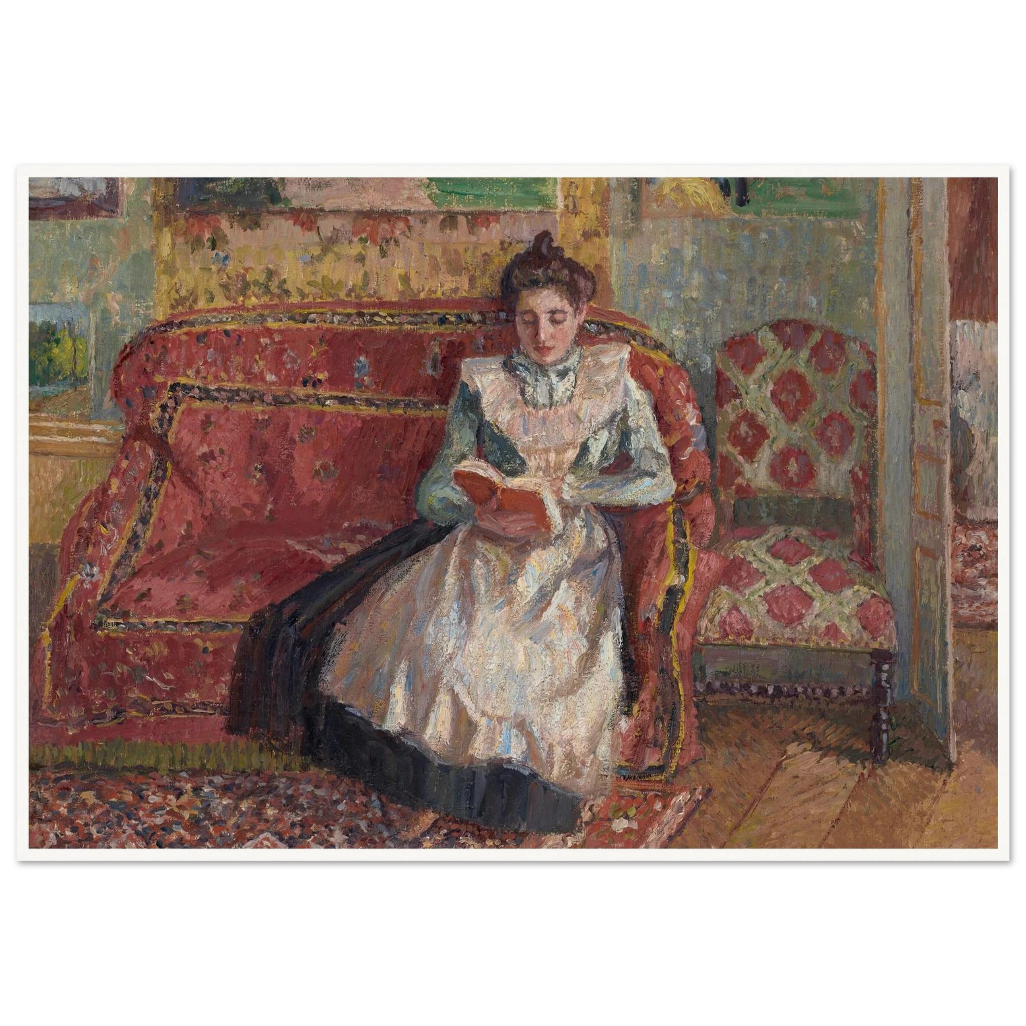 Jeanne Pissarro Dite Cocotte Lisant 1899 Art Print Camille