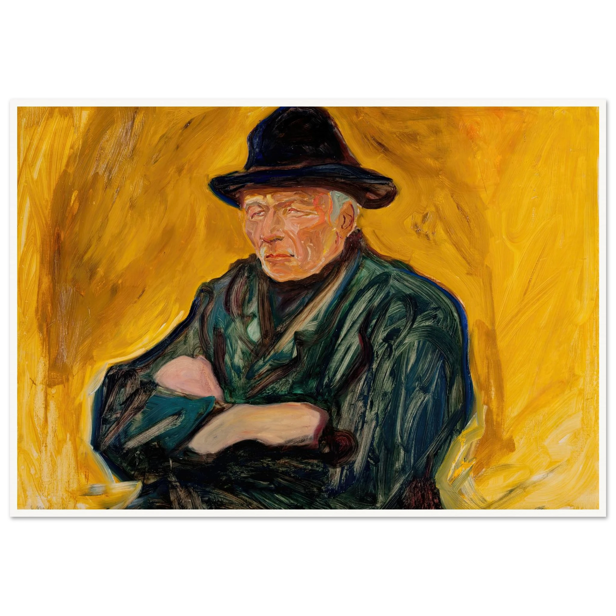 An Old Man (ca 1902) Art Print | Edvard Munch – Quipham Collections