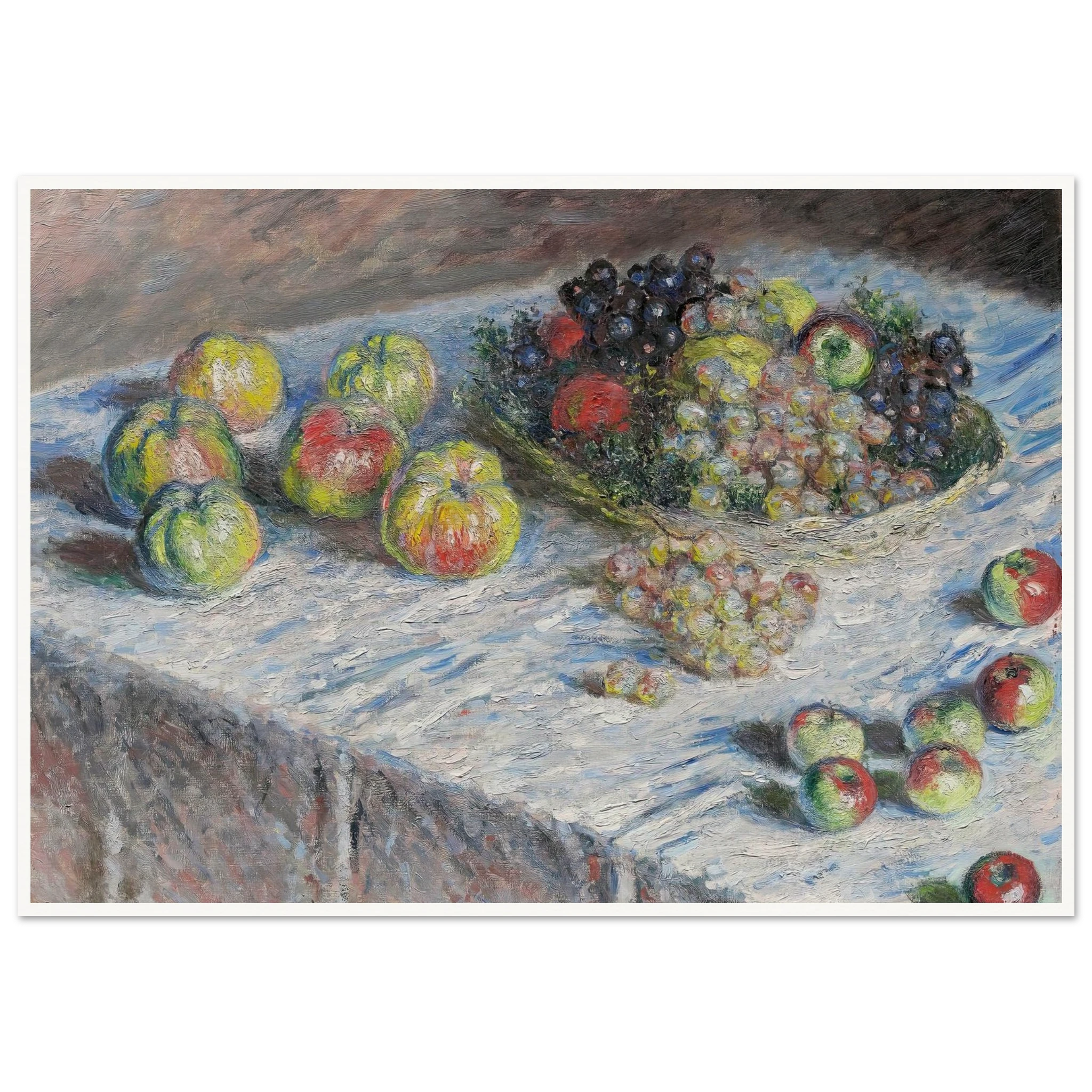 Apples and Grapes (1880) Art Print | Claude Monet – Quipham Collections