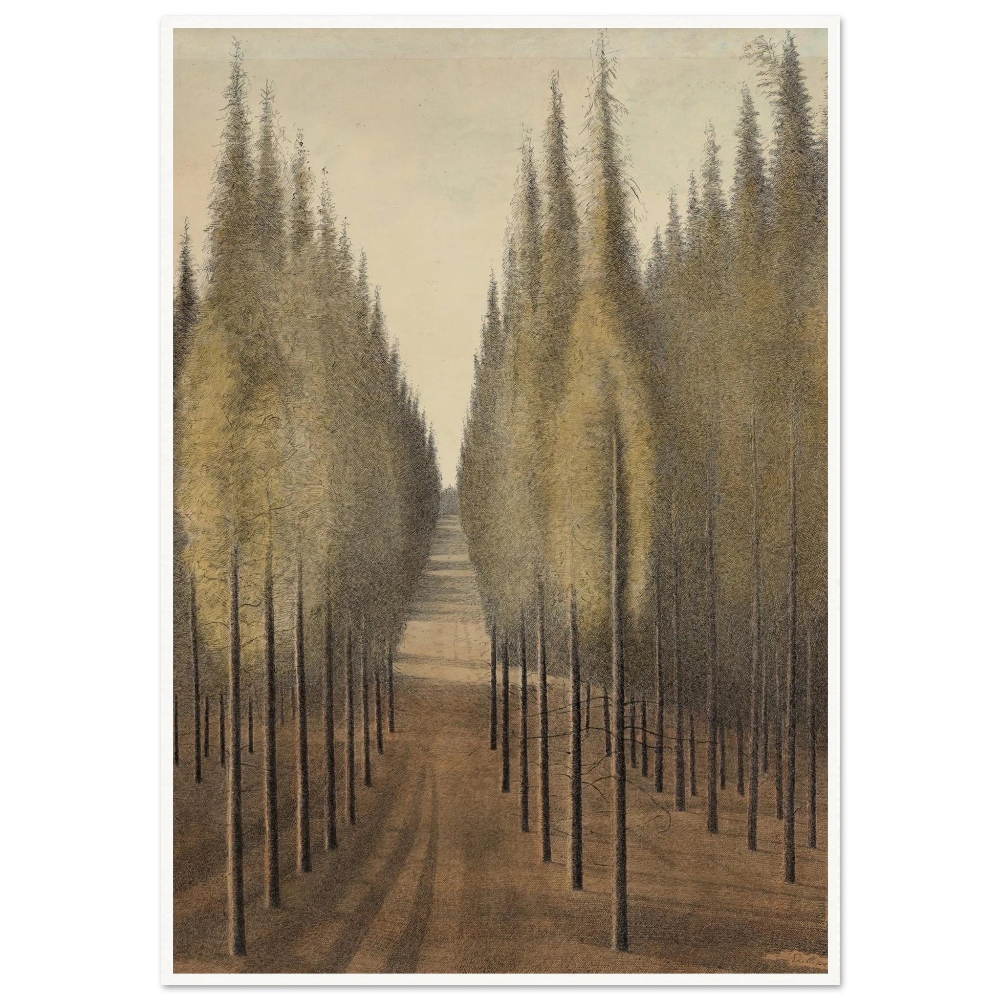 De brandgang (1944) Art Print | Leon Spilliaert – Quipham Collections