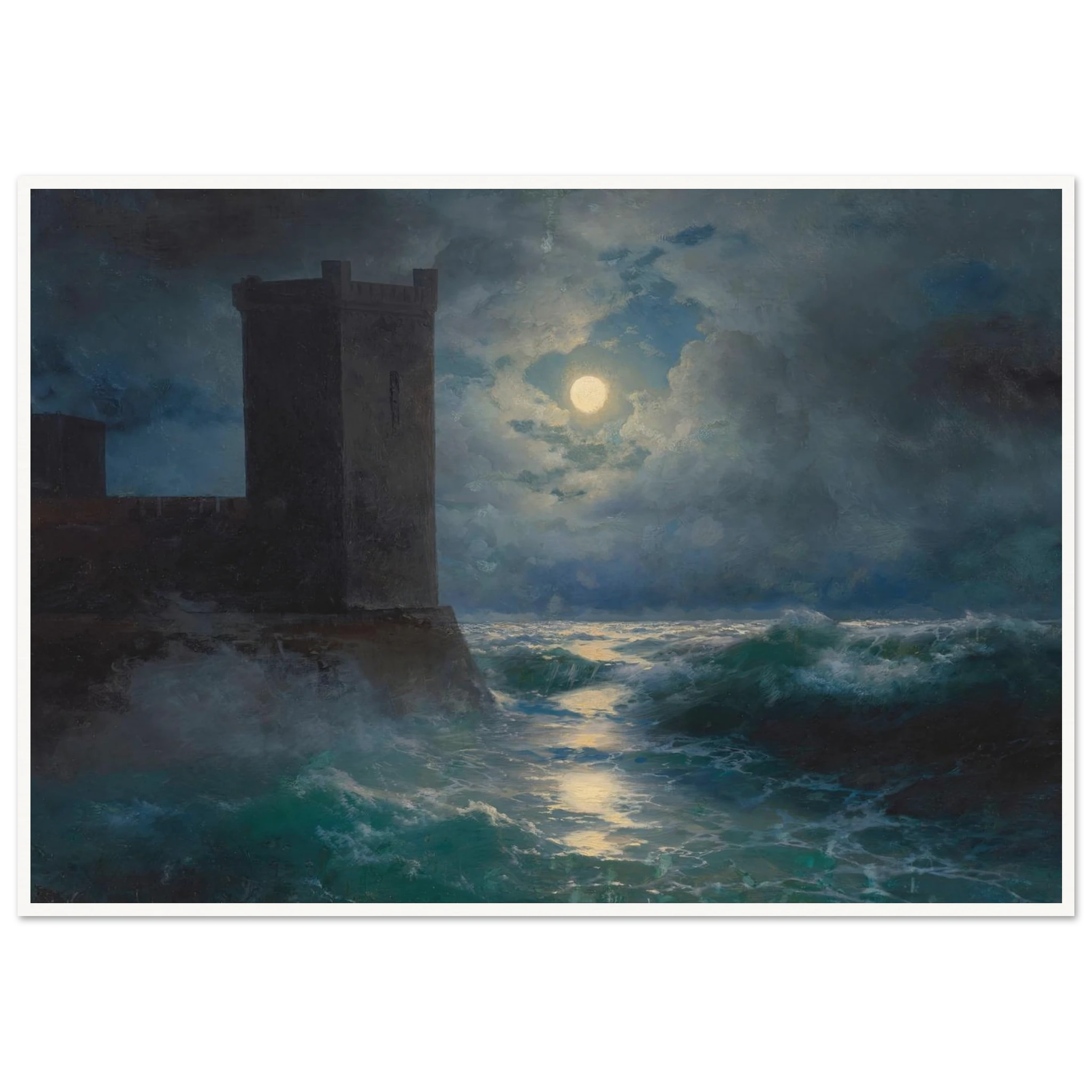 Genoese towers in the Black Sea (1895) Art Print | Ivan – Quipham ...