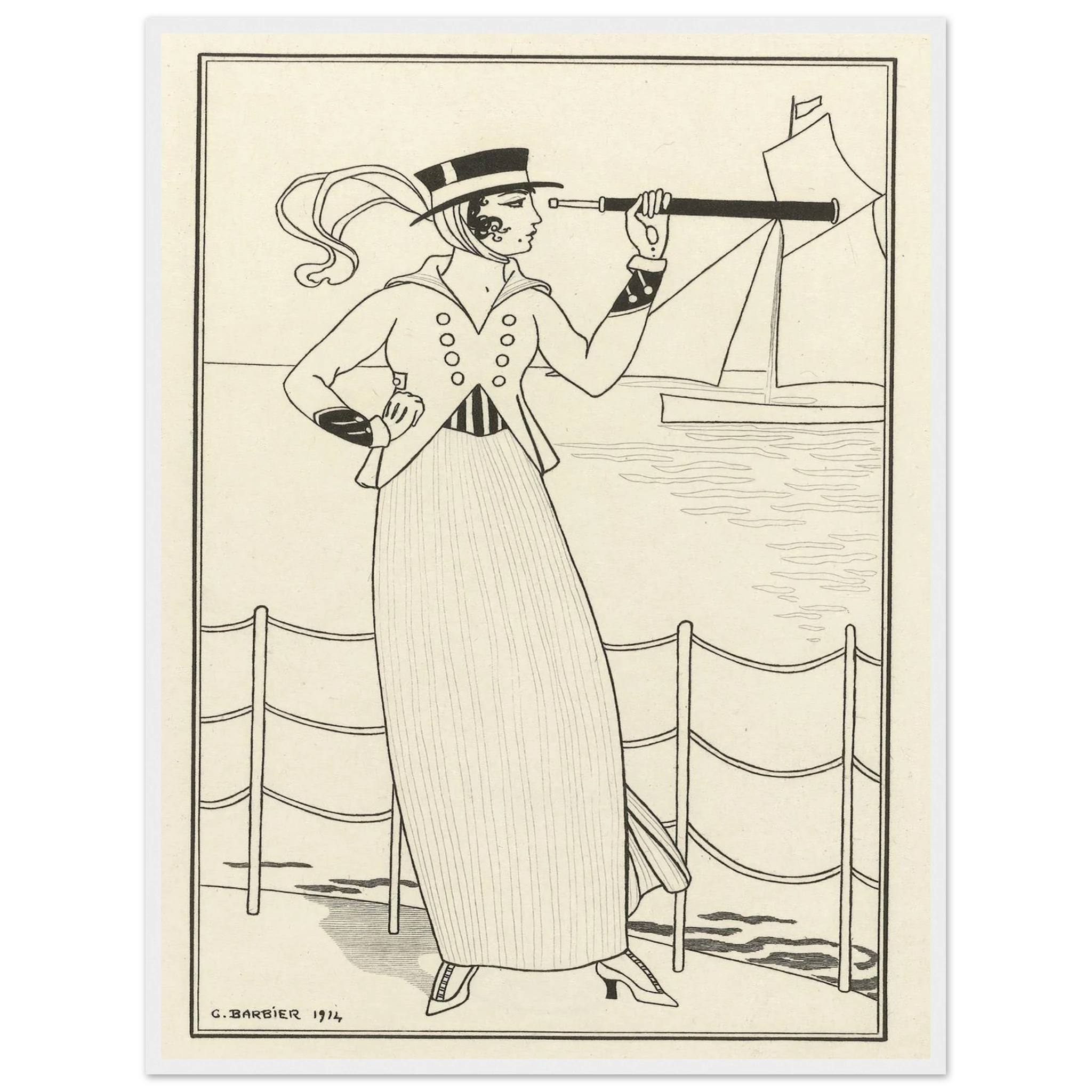 Journal des Dames et des Modes, Costumes Parisiens, 1914, No. 164 ...