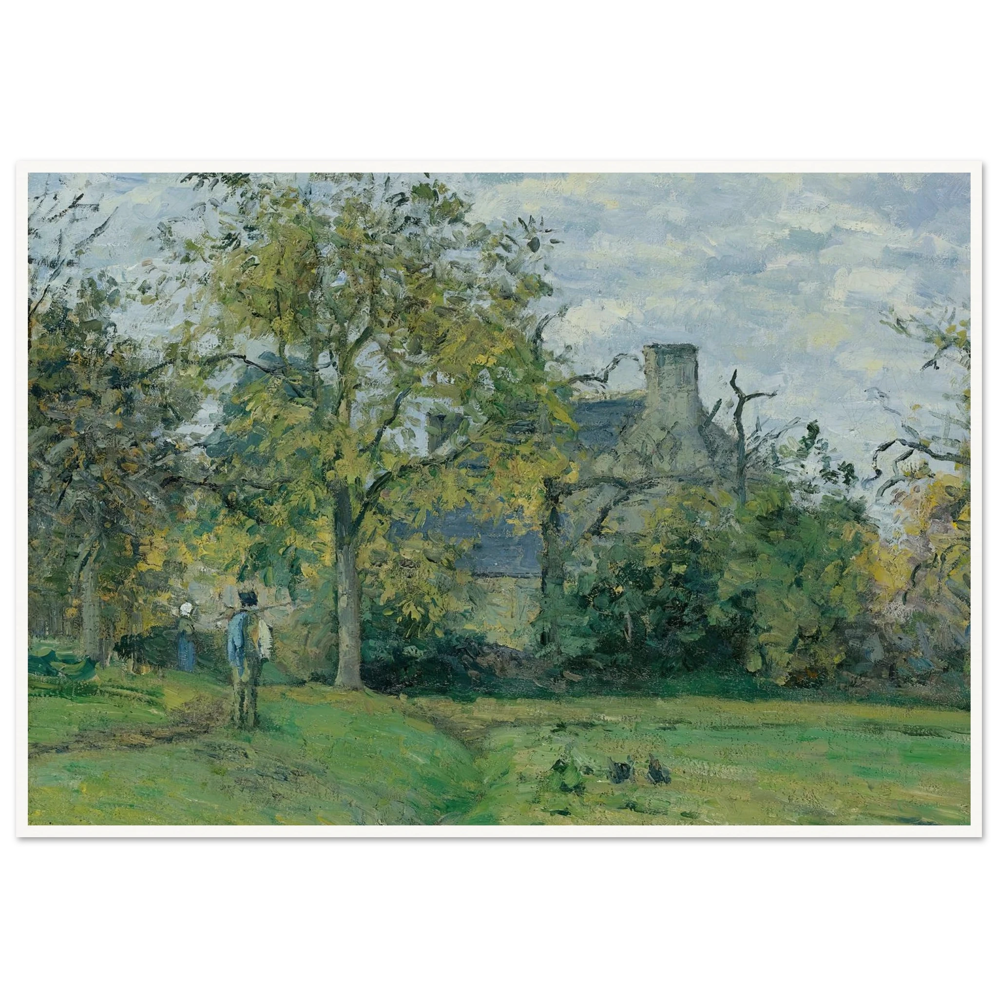 La Maison De Piette À Montfoucault ( 1874) Art Print | Camille ...