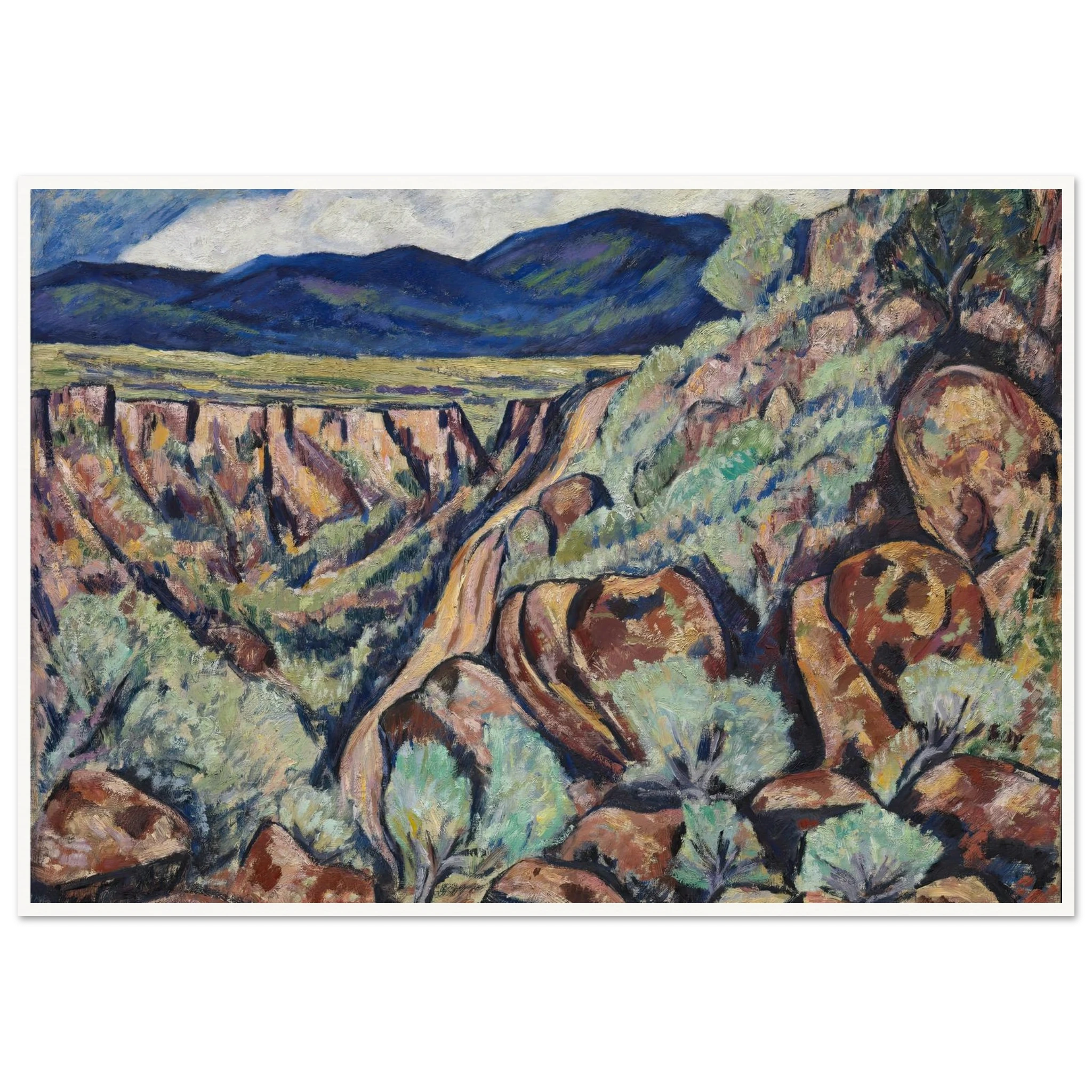 Landscape, New Mexico (1919 and 1920) Art Print | Marsden Hartley ...