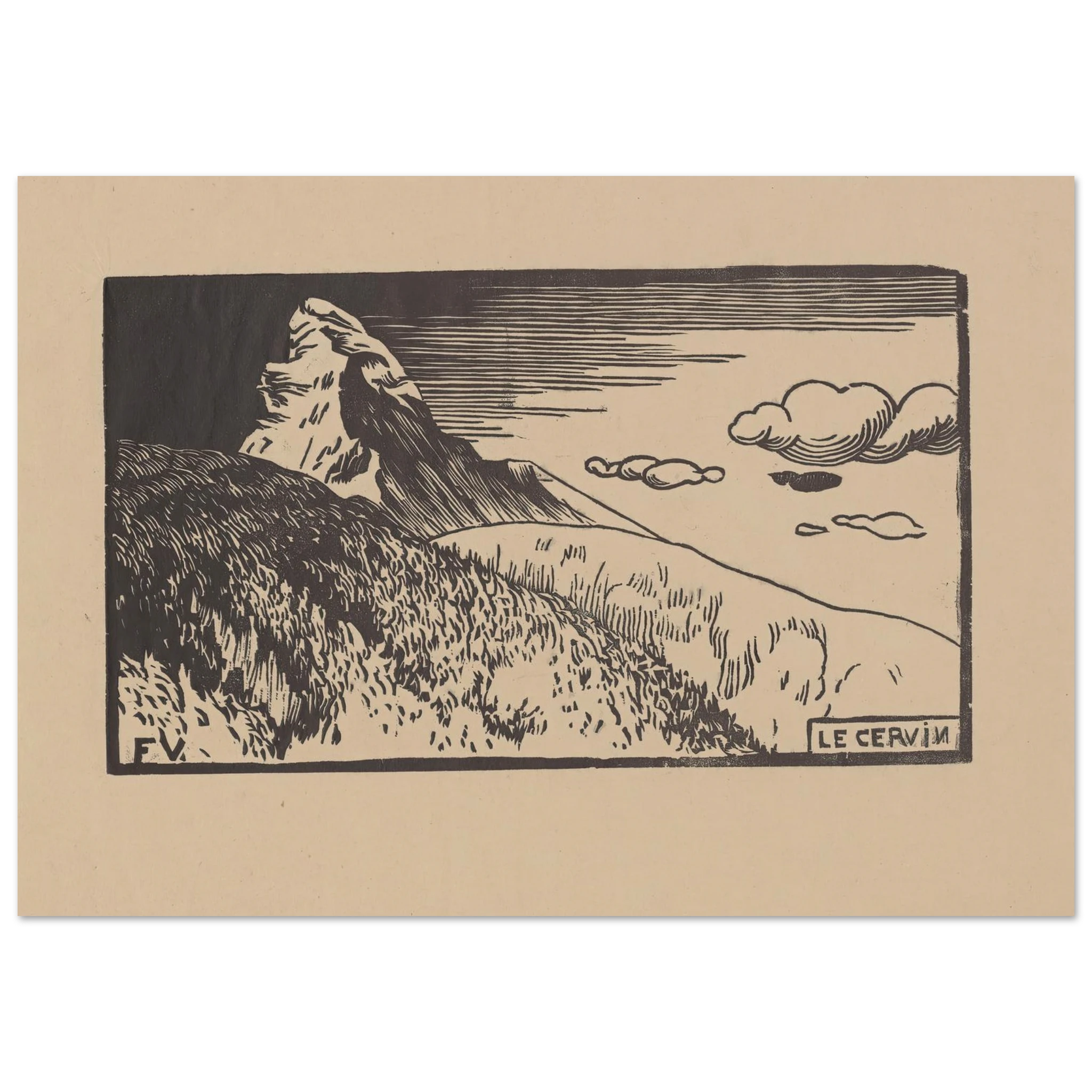 Le Cervin (1892) Art Print | Felix Vallotton – Quipham Collections