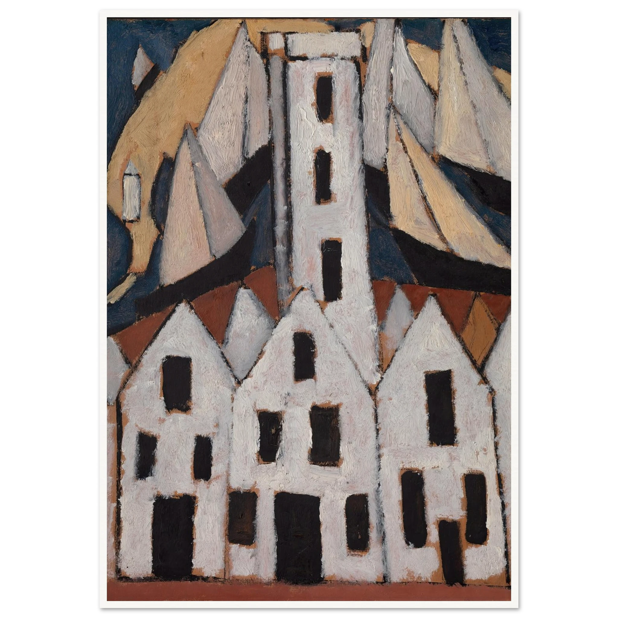 Movement No. 5, Provincetown Houses (1916) Art Print | Marsden Hartley ...