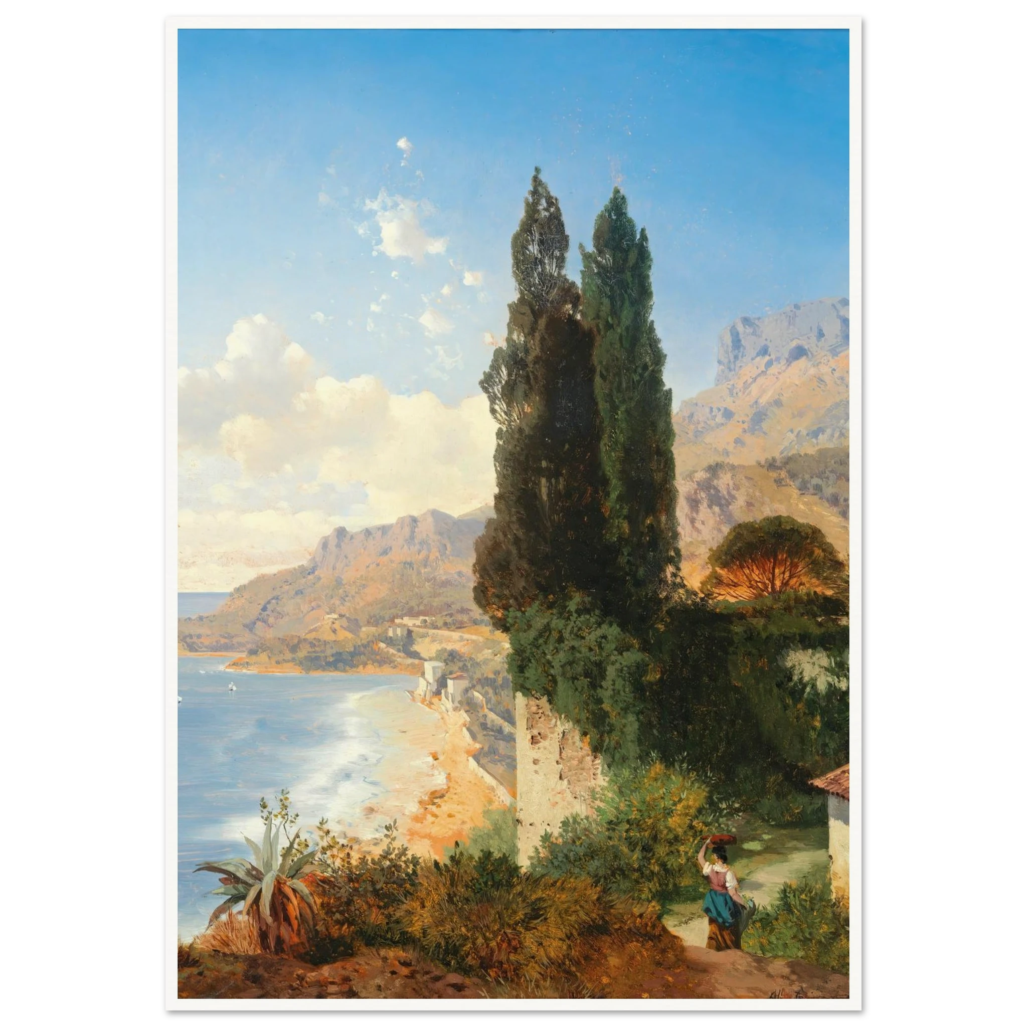 Partie Di Monaco Bei Nizza Art Print | Albert Zimmermann – Quipham ...