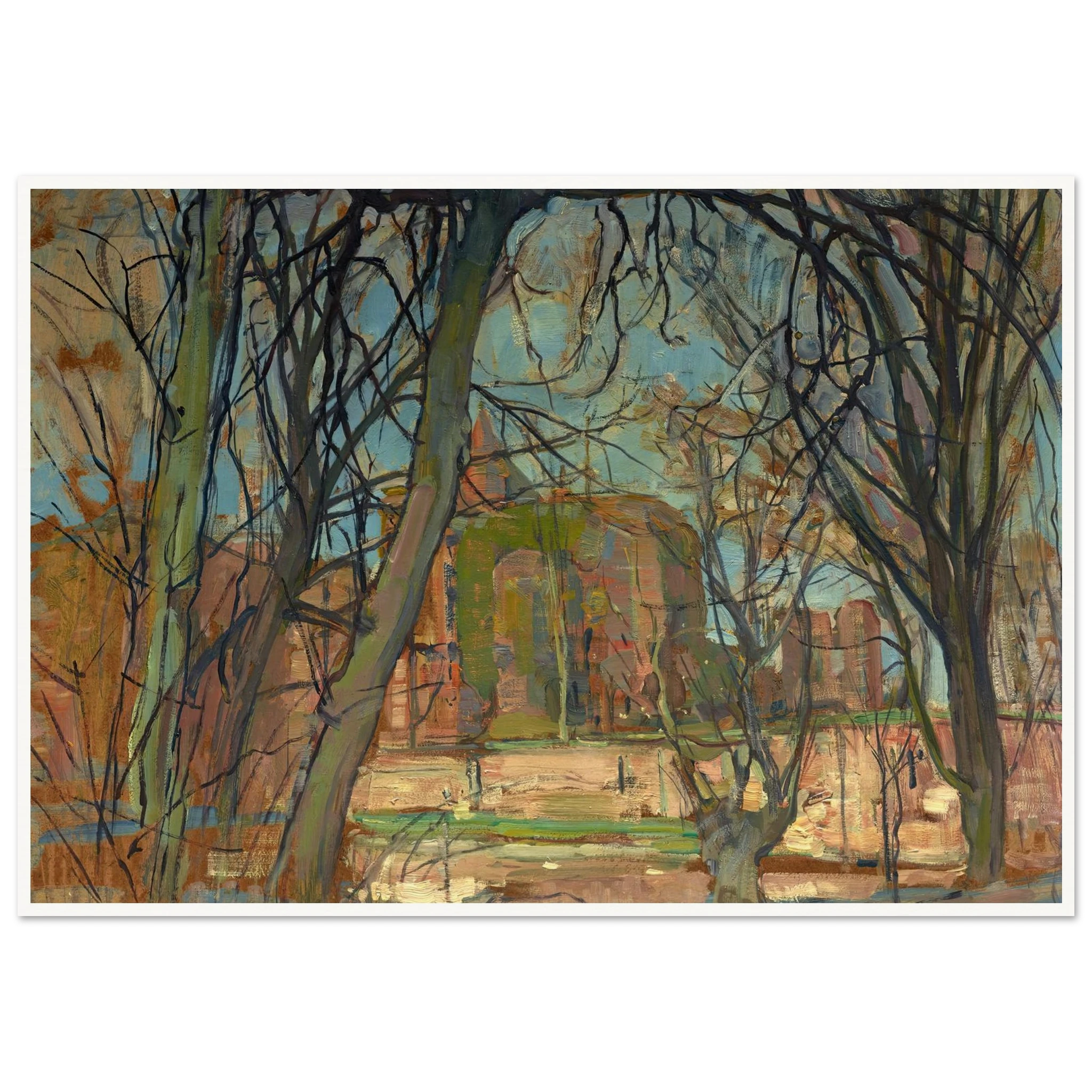 Spring Sun (Lentezon); Castle Ruin; Brederode (1900s) Art Print ...