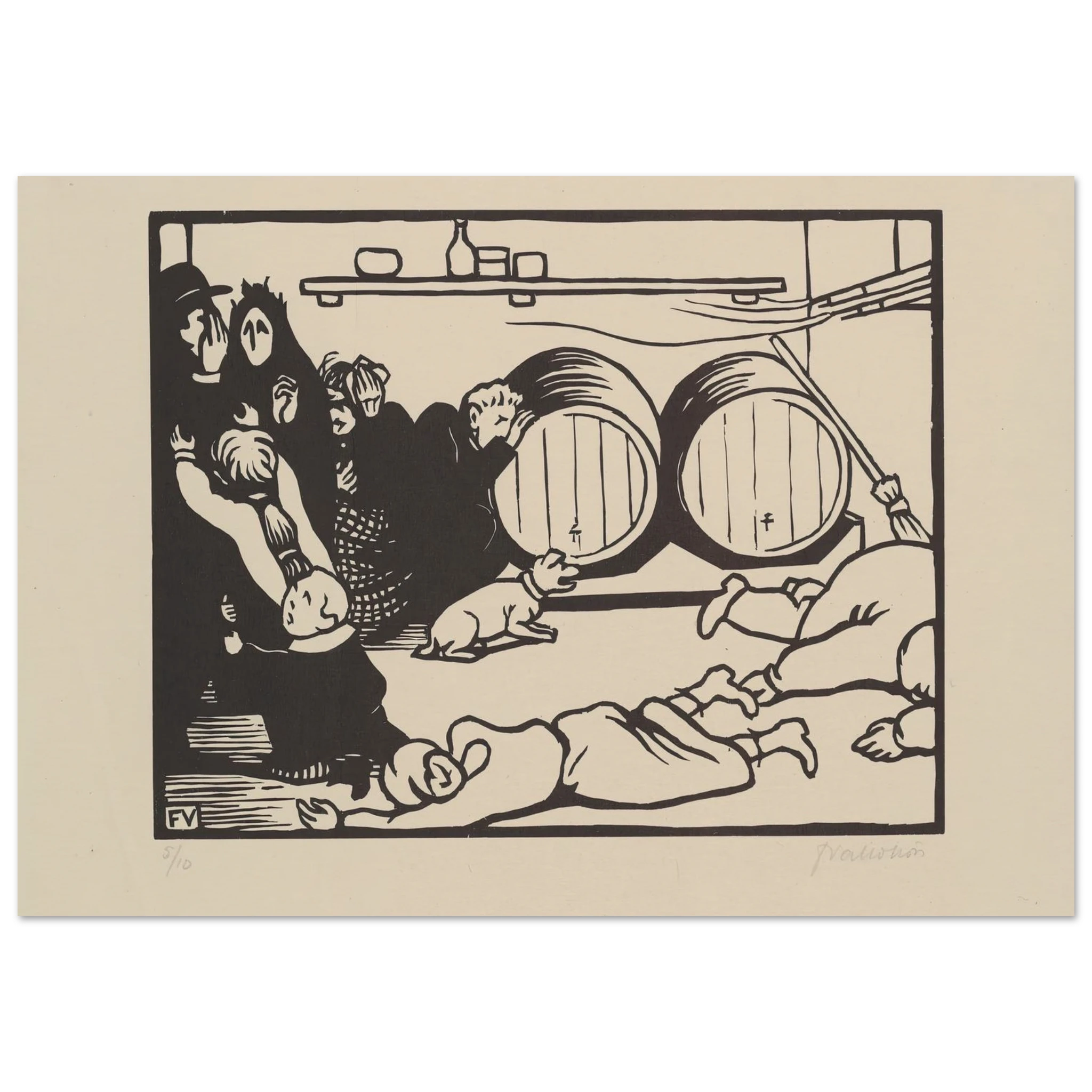 The Civilians (Les Civils) (1916) Art Print | Felix Vallotton – Quipham ...